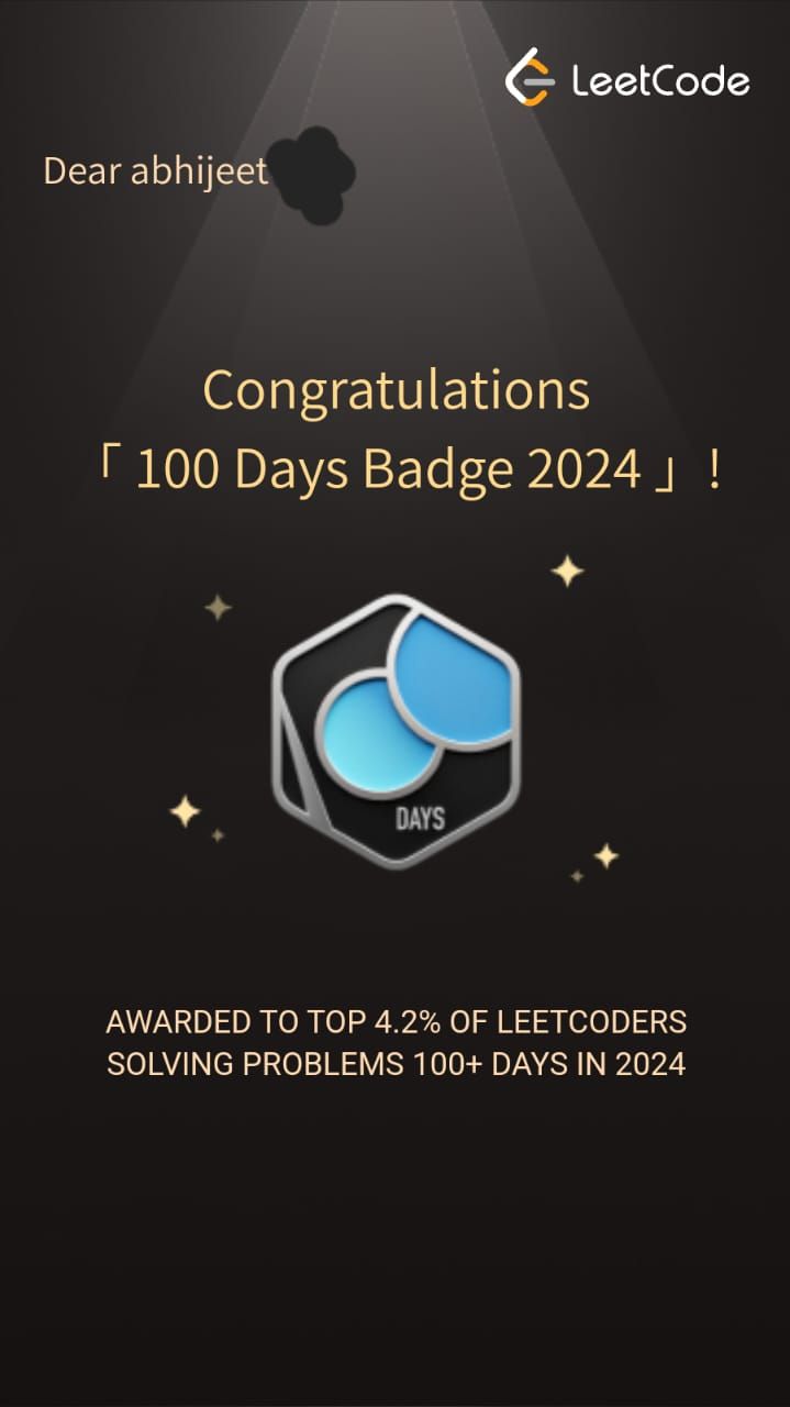 Abhijeet Kumar on LinkedIn: #leetcode #coding #100daysofcode #dsa Abhijeet Kumar on LinkedIn: #leetcode #coding #100daysofcode #dsa