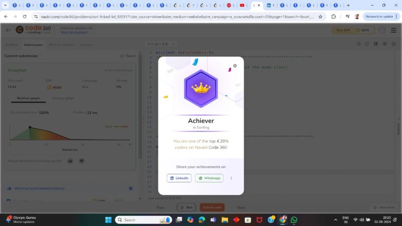 Vishwajeet Karan on LinkedIn: #coding_ninjas Vishwajeet Karan on LinkedIn: #coding_ninjas
