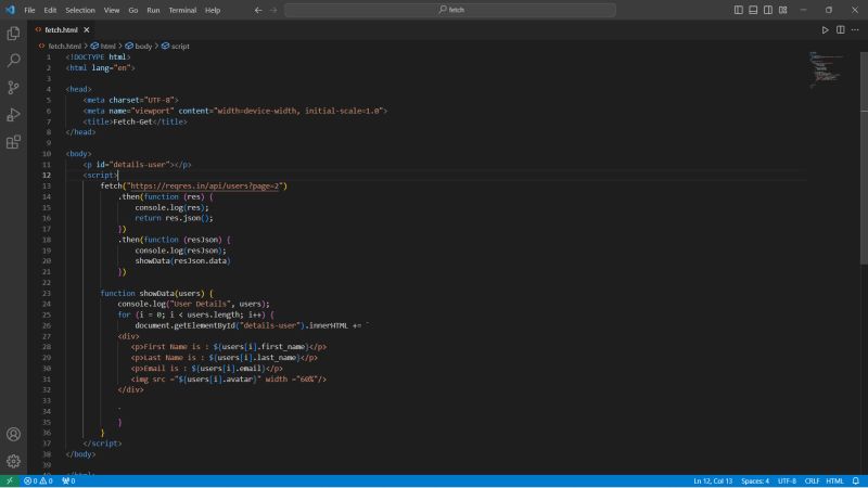 🚀 Data Fetching with Fetch() in JavaScript: a modern interface for ... 🚀 Data Fetching with Fetch() in JavaScript: a modern interface for ...
