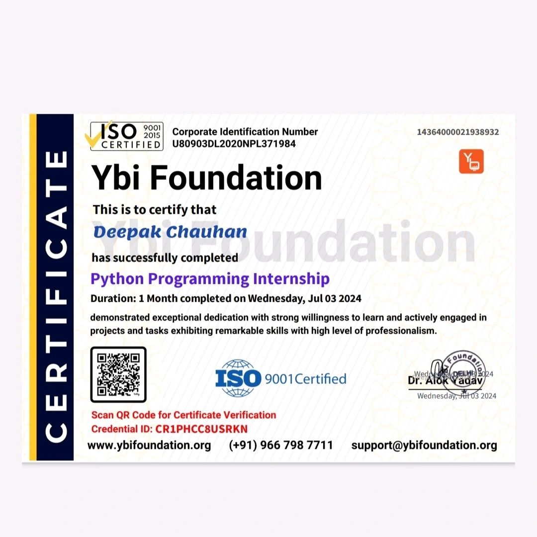 Deepak Chauhan on LinkedIn: #python #internship #professionalgrowth Deepak Chauhan on LinkedIn: #python #internship #professionalgrowth
