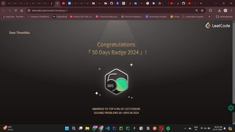Threshika V S on LinkedIn: #leetcode #codingjourney #programming # ... Threshika V S on LinkedIn: #leetcode #codingjourney #programming # ...