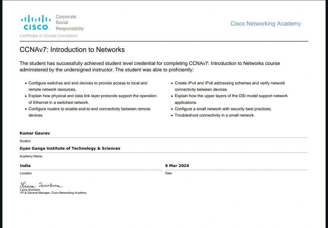 Kumar Gaurav on LinkedIn: #ccna #networking #certified #cisco # ... Kumar Gaurav on LinkedIn: #ccna #networking #certified #cisco # ...