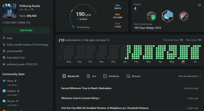 Prithviraj Panda on LinkedIn: #leetcode #codenewbie #dsa #cpp # ... Prithviraj Panda on LinkedIn: #leetcode #codenewbie #dsa #cpp # ...
