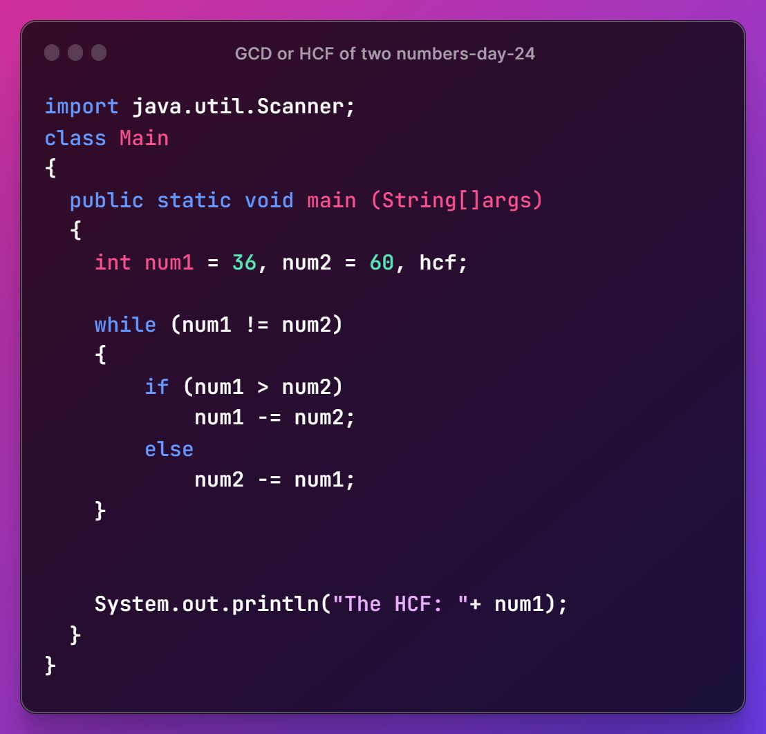 Sugesh R on LinkedIn: #day24 #100daysofcode #coding #java Sugesh R on LinkedIn: #day24 #100daysofcode #coding #java