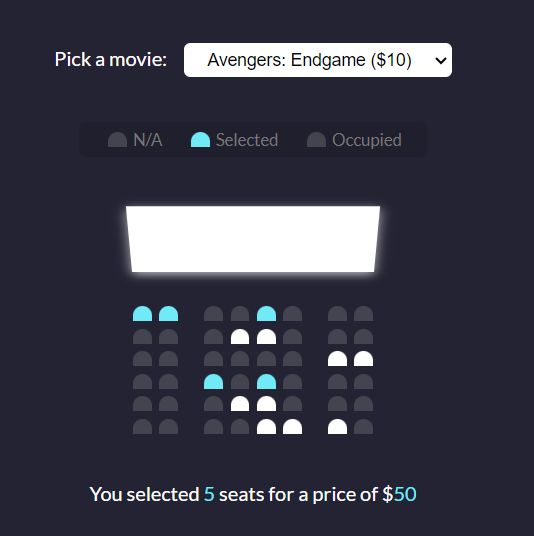 Day 22 of #100DaysOfCode: JavaScript for movie seats | Rishi Raijung ... Day 22 of #100DaysOfCode: JavaScript for movie seats | Rishi Raijung ...