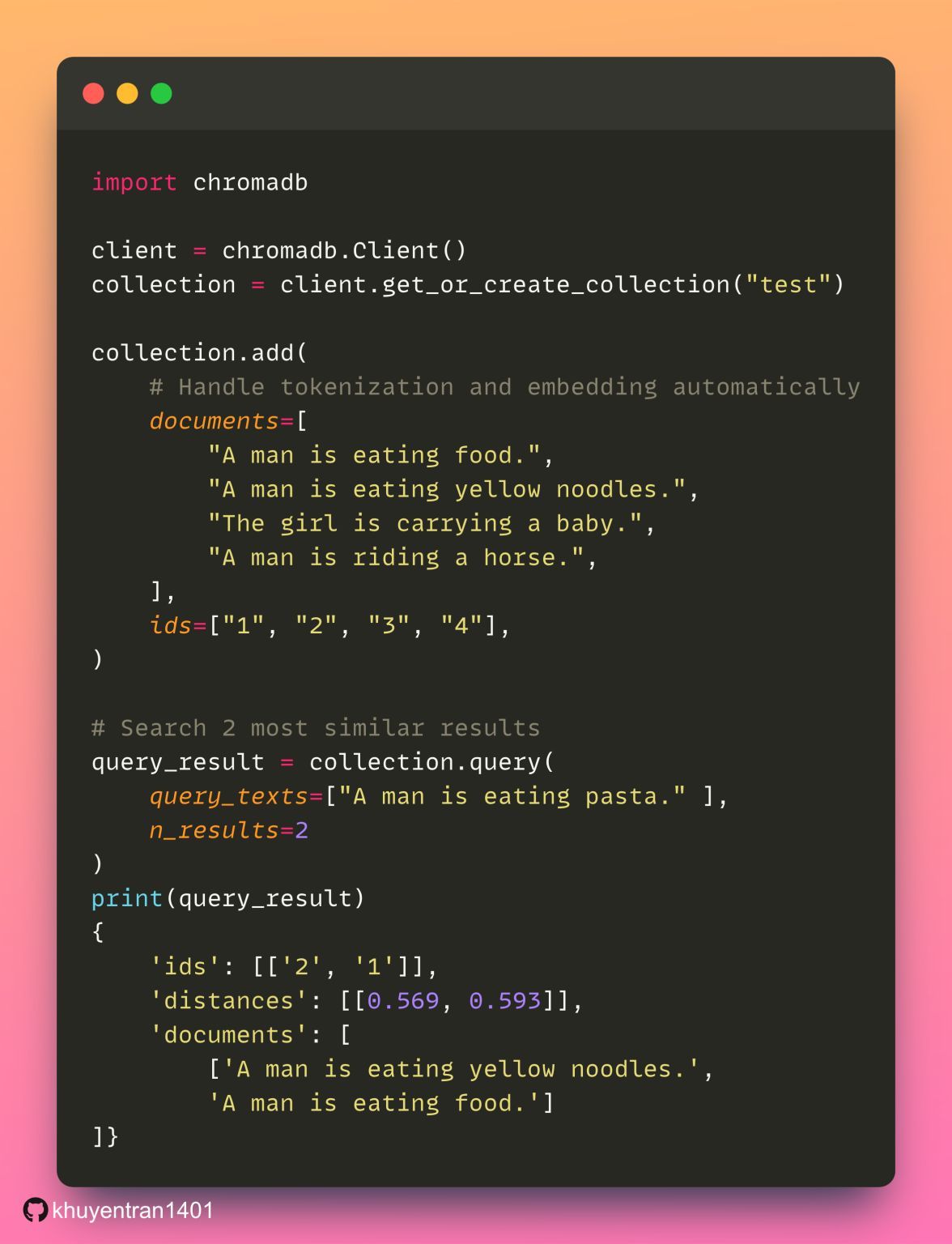 Khuyen Tran on LinkedIn: #python Khuyen Tran on LinkedIn: #python