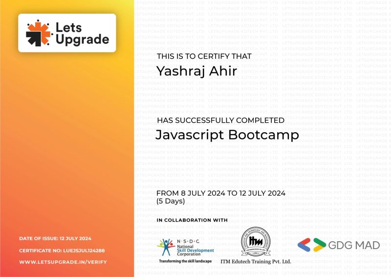 Yashraj Miyatra on LinkedIn: #javascript #bootcamp #webdevelopment # ... Yashraj Miyatra on LinkedIn: #javascript #bootcamp #webdevelopment # ...