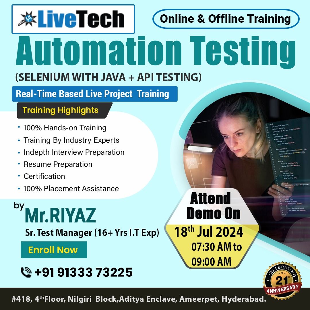 LiveTech QA on LinkedIn: #automationtesting #testautomation #selenium # ... LiveTech QA on LinkedIn: #automationtesting #testautomation #selenium # ...
