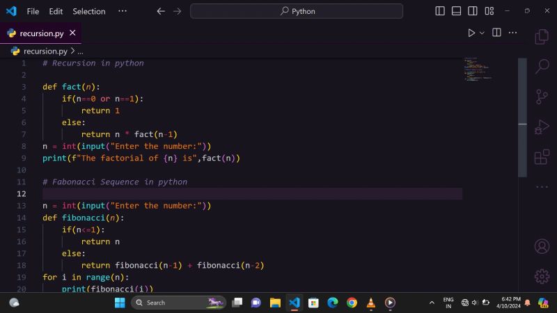 Anurag Mishra on LinkedIn: #python #recursion #learningjourney Anurag Mishra on LinkedIn: #python #recursion #learningjourney