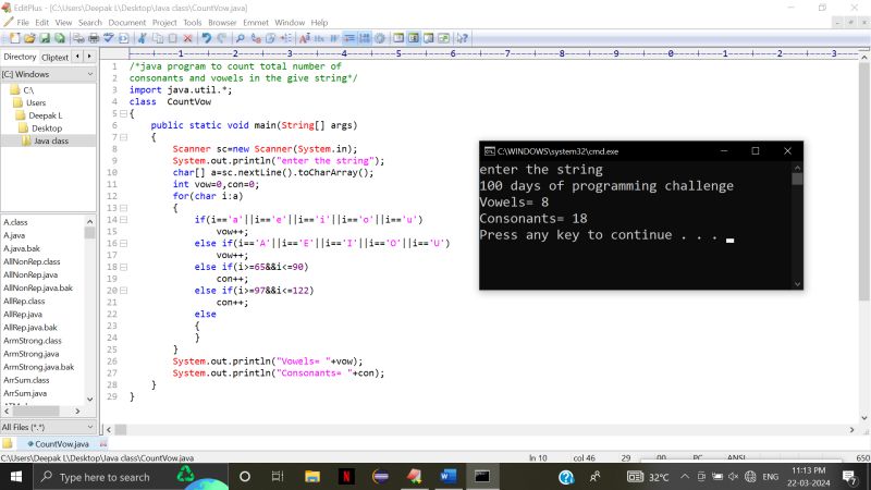Deepak L on LinkedIn: #coding #programming #codingchallenge #100daysofcode… Deepak L on LinkedIn: #coding #programming #codingchallenge #100daysofcode…