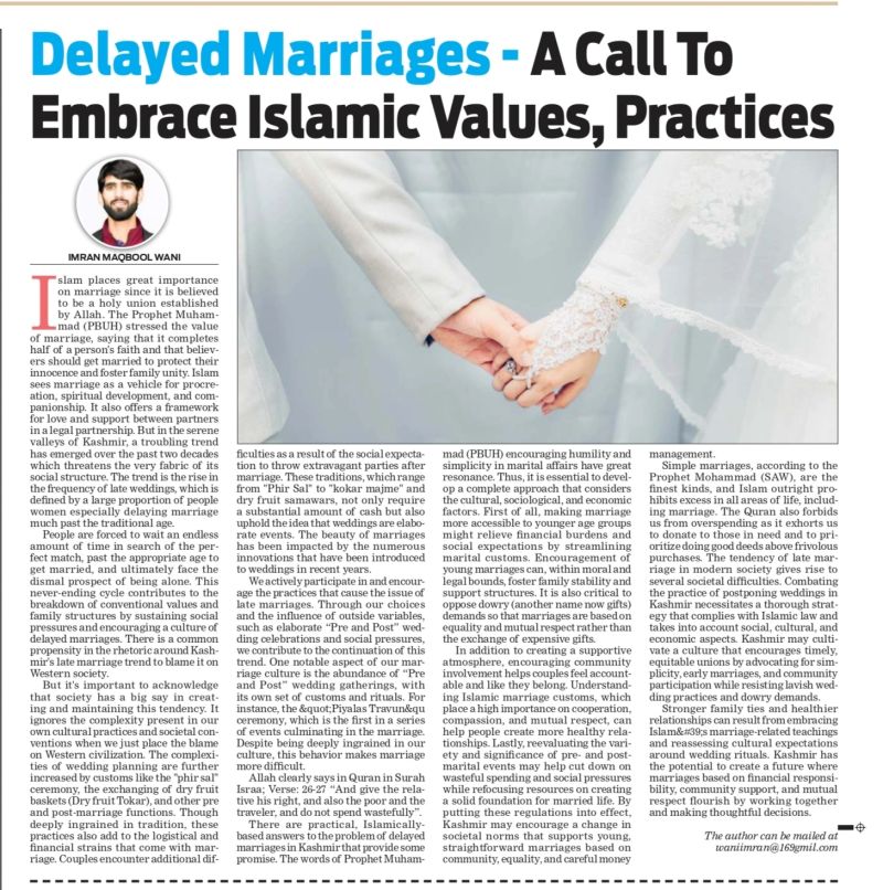 Imran Wani on LinkedIn: #latemarriages Imran Wani on LinkedIn: #latemarriages