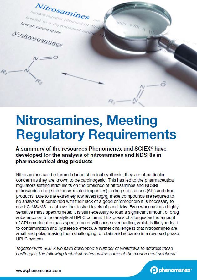 Phenomenex-India on LinkedIn: #nitrosamines #pharmaceutical Phenomenex-India on LinkedIn: #nitrosamines #pharmaceutical