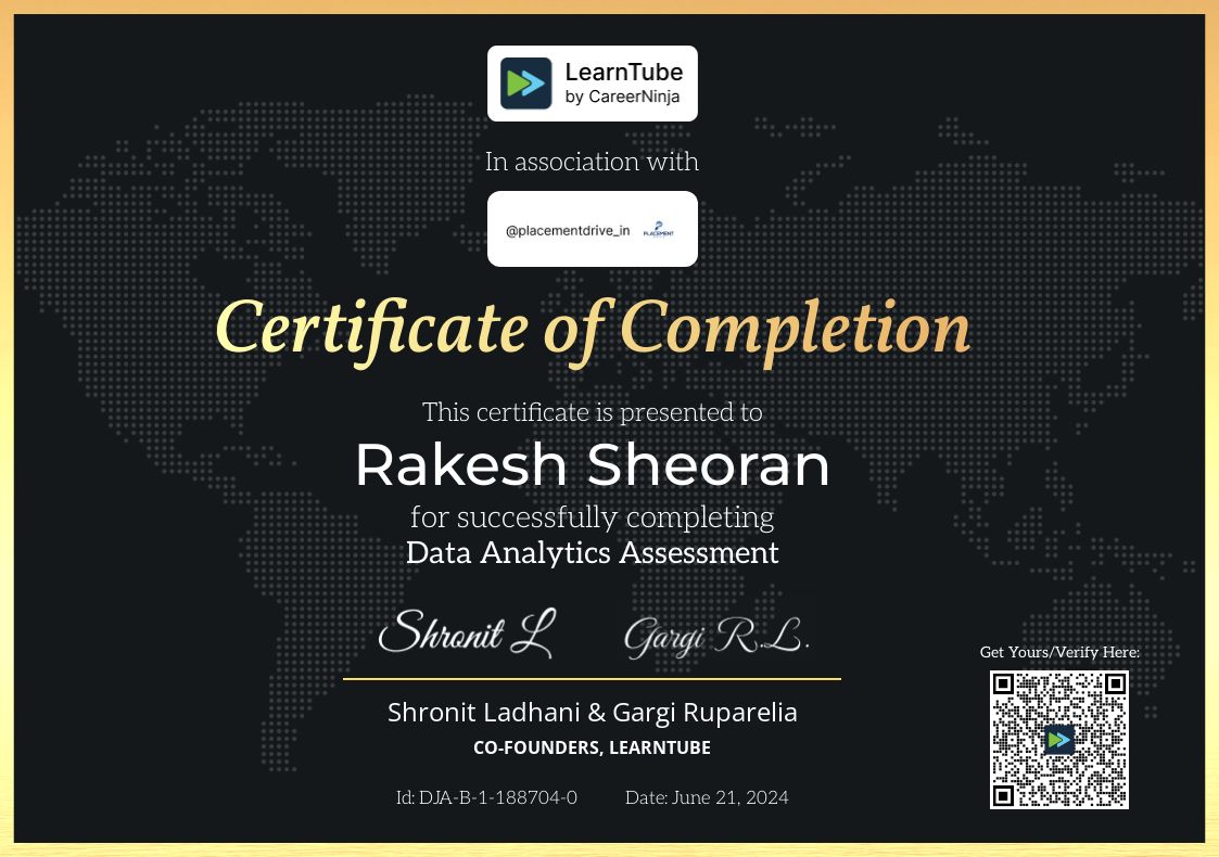 Rakesh sheoran on LinkedIn: #dataanalytics #data #learntube Rakesh sheoran on LinkedIn: #dataanalytics #data #learntube