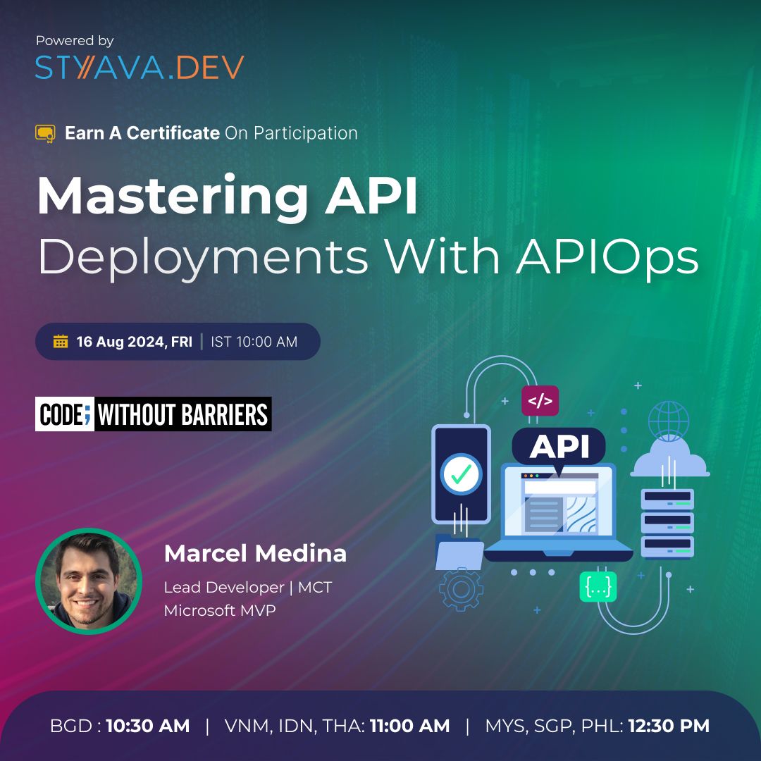 STYAVA.DEV on LinkedIn: #apiops #apimanagement #devops #techevent # ... STYAVA.DEV on LinkedIn: #apiops #apimanagement #devops #techevent # ...