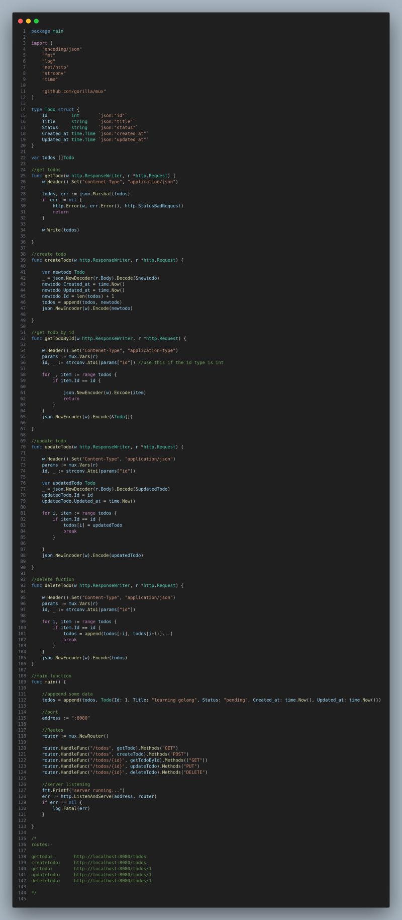Sachin Borse on LinkedIn: #golang #gorillamux #todoapp #developer # ... Sachin Borse on LinkedIn: #golang #gorillamux #todoapp #developer # ...