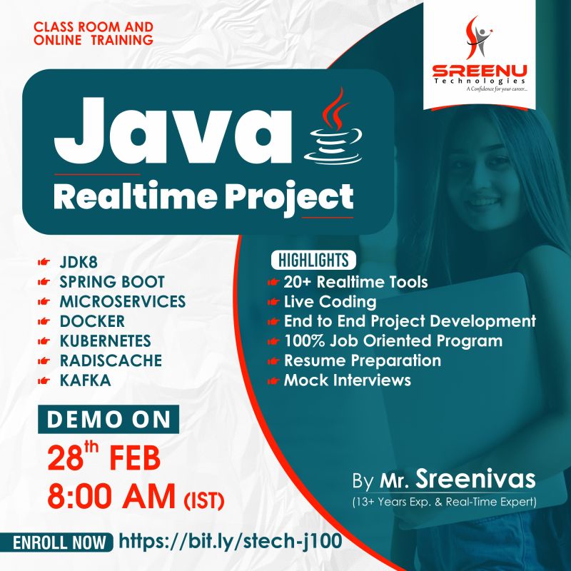 Sreenu Technologies on LinkedIn: #javarealtimeproject #javafullstack # ... Sreenu Technologies on LinkedIn: #javarealtimeproject #javafullstack # ...