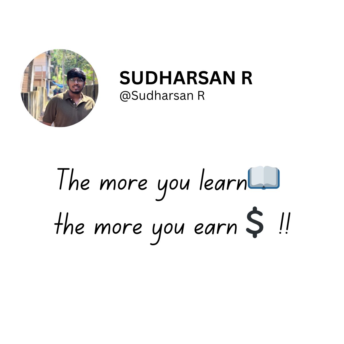 Sudharsan R on LinkedIn: Agree? Sudharsan R on LinkedIn: Agree?