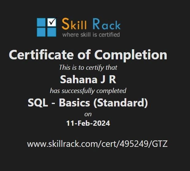 Sahana J.R. on LinkedIn: Hello everyoneđź‘‹, I am excited to share that I ... Sahana J.R. on LinkedIn: Hello everyoneđź‘‹, I am excited to share that I ...
