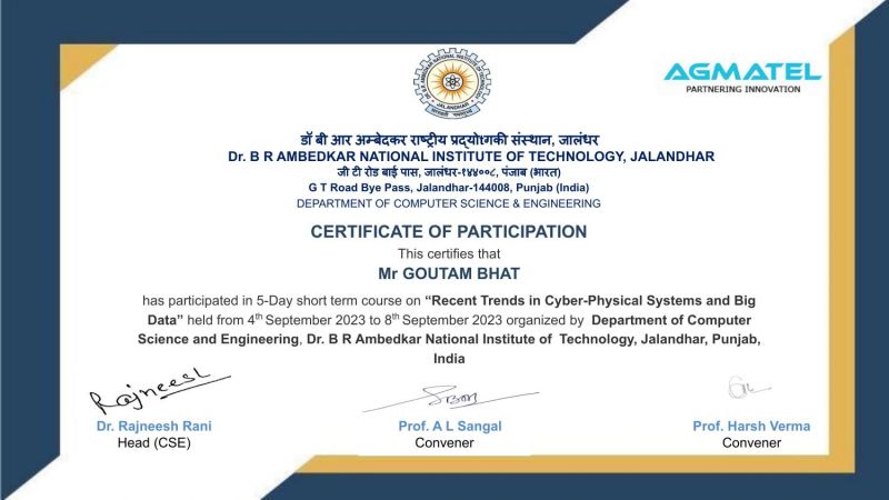 Goutam Bhat on LinkedIn: new participation Goutam Bhat on LinkedIn: new participation