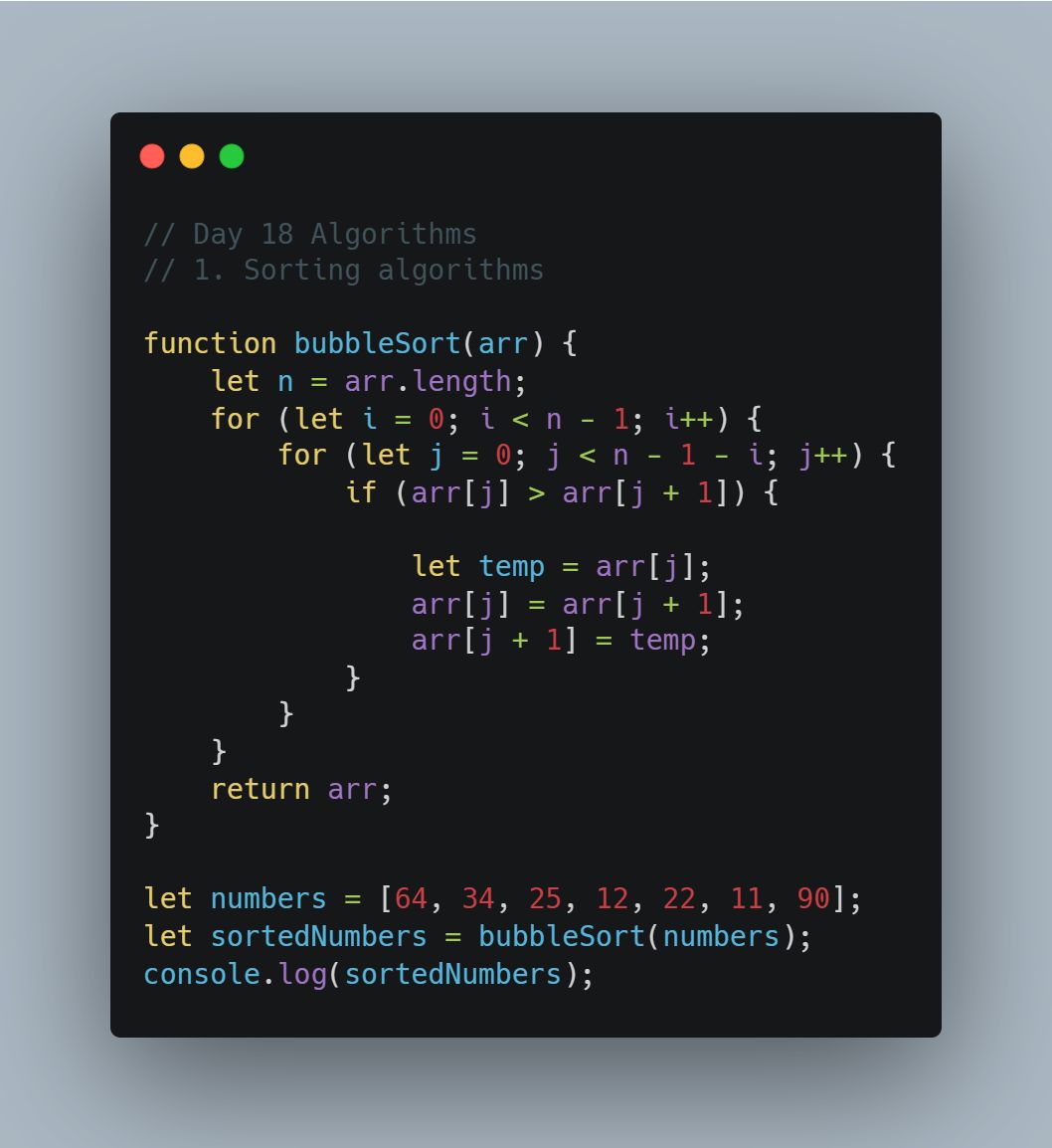Mahveen Fatima on LinkedIn: #javascript #coding #algorithms #sorting # ... Mahveen Fatima on LinkedIn: #javascript #coding #algorithms #sorting # ...