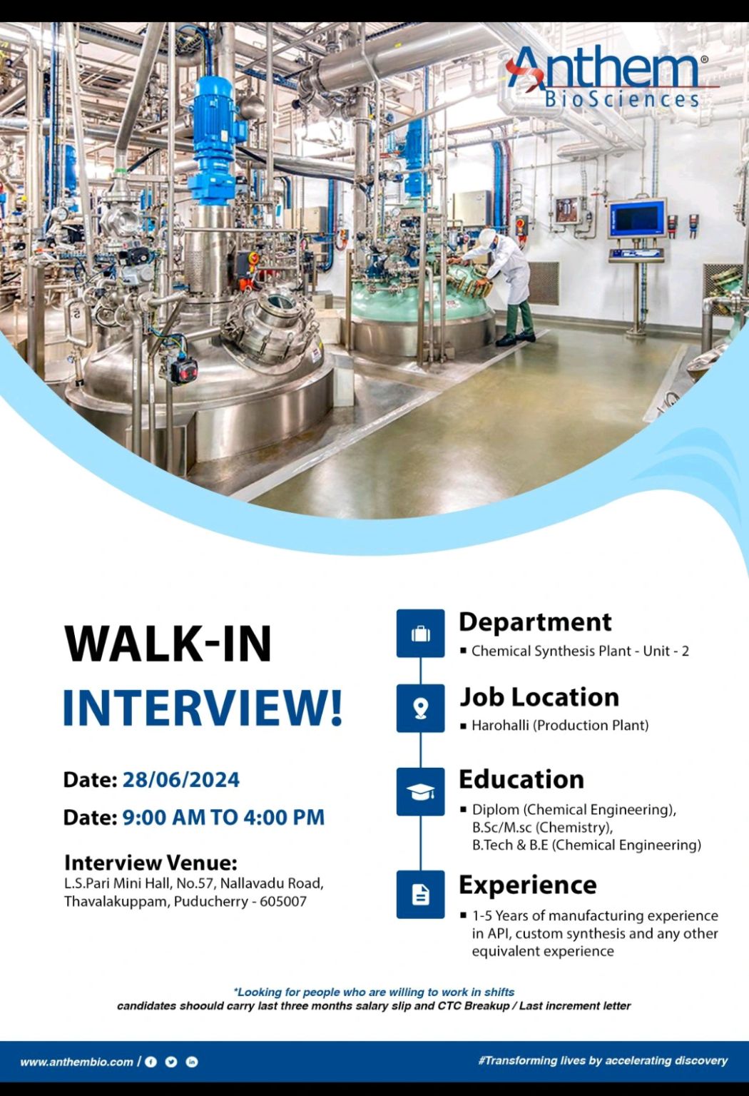 Chandru C on LinkedIn: Walkin interview anthem Chandru C on LinkedIn: Walkin interview anthem
