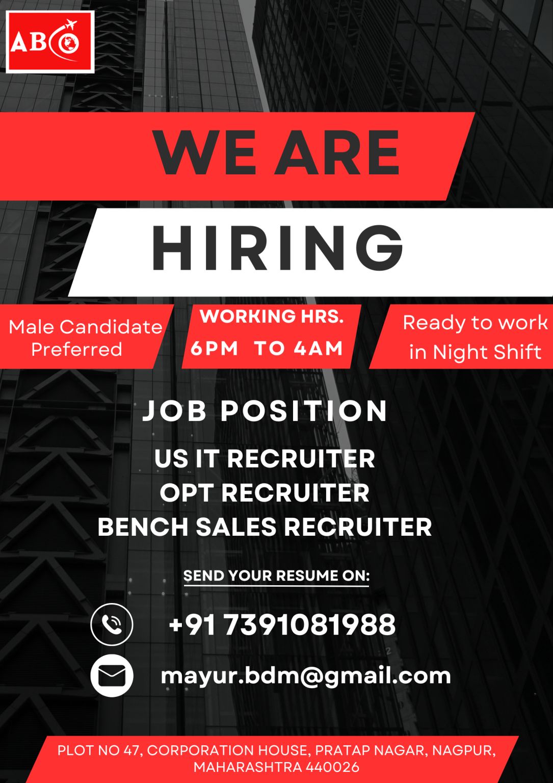 Mayur Gajbhiye on LinkedIn: #hiring #nagpurjobs #itrecruiter #opthiring ... Mayur Gajbhiye on LinkedIn: #hiring #nagpurjobs #itrecruiter #opthiring ...