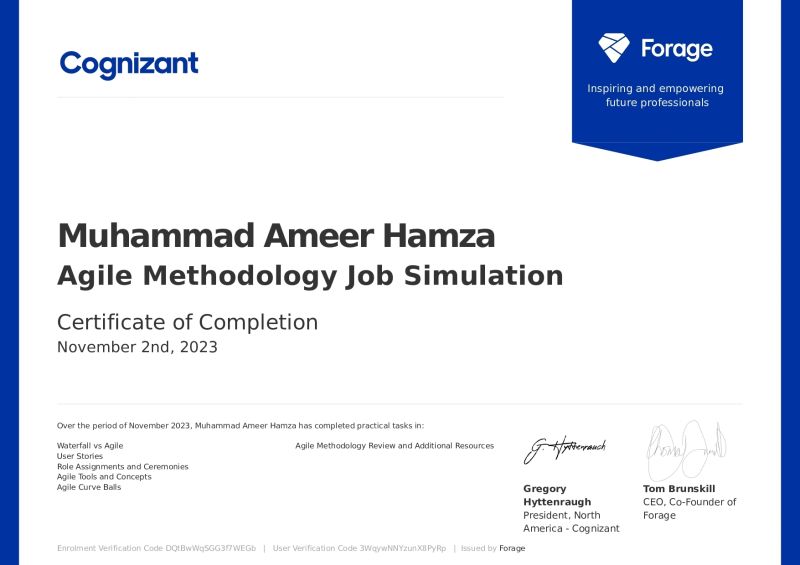Ameer Hamza on LinkedIn: #cognizant Ameer Hamza on LinkedIn: #cognizant