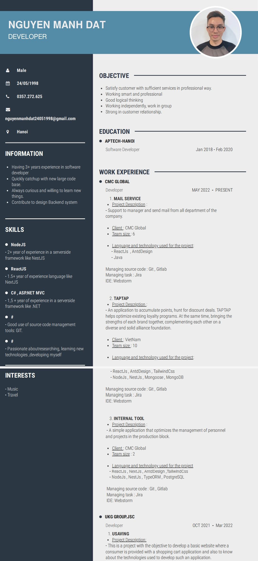 Mạnh Đạt Nguyễn on LinkedIn: #nodejs #reactjs #softwaredeveloper #job Mạnh Đạt Nguyễn on LinkedIn: #nodejs #reactjs #softwaredeveloper #job