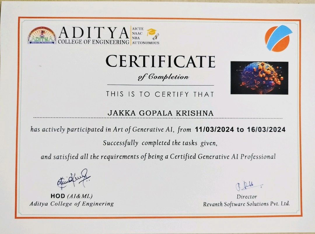 GOPALA KRISHNA JAKKA on LinkedIn: #generativeai #workshop # ... GOPALA KRISHNA JAKKA on LinkedIn: #generativeai #workshop # ...