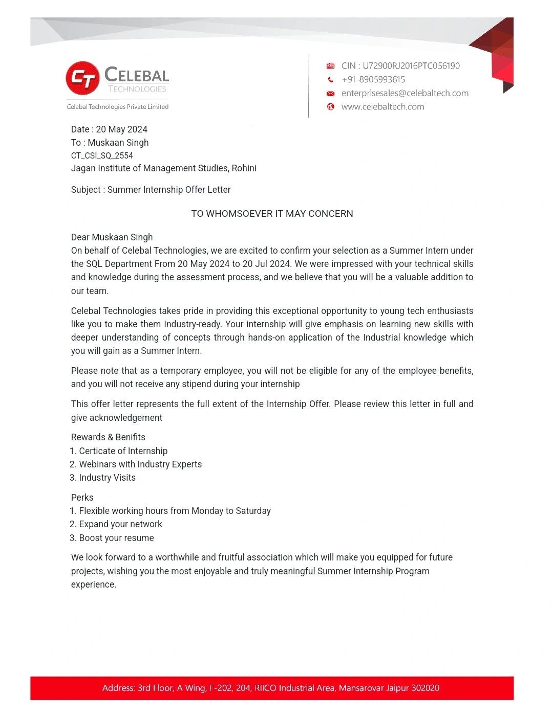Muskaan Singh on LinkedIn: #celebaltechnologies #sql #newbeginnings Muskaan Singh on LinkedIn: #celebaltechnologies #sql #newbeginnings