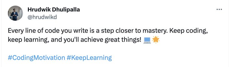 Hrudwik Dhulipalla on LinkedIn: #happycoding #codingtips #easylearning Hrudwik Dhulipalla on LinkedIn: #happycoding #codingtips #easylearning