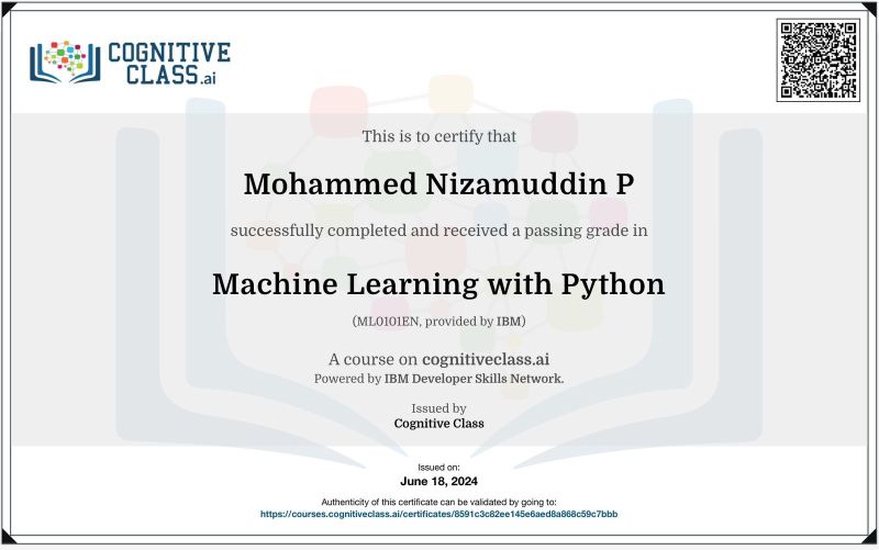 Mohammed Nizamuddin on LinkedIn: #machinelearning #python # ... Mohammed Nizamuddin on LinkedIn: #machinelearning #python # ...