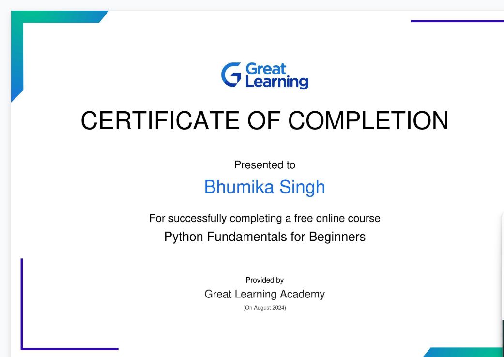 Bhumika Singh on LinkedIn: #python #programming #techskills # ... Bhumika Singh on LinkedIn: #python #programming #techskills # ...
