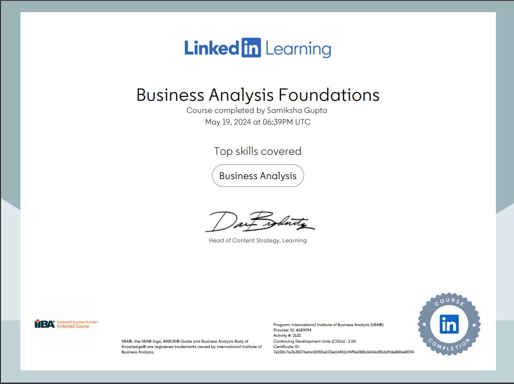 Samiksha Gupta on LinkedIn: I am thrilled to share that I have ... Samiksha Gupta on LinkedIn: I am thrilled to share that I have ...