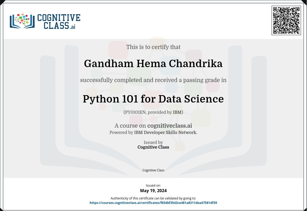 Hema Chandrika Gandham on LinkedIn: #datascience #python #ai #ibm # ... Hema Chandrika Gandham on LinkedIn: #datascience #python #ai #ibm # ...