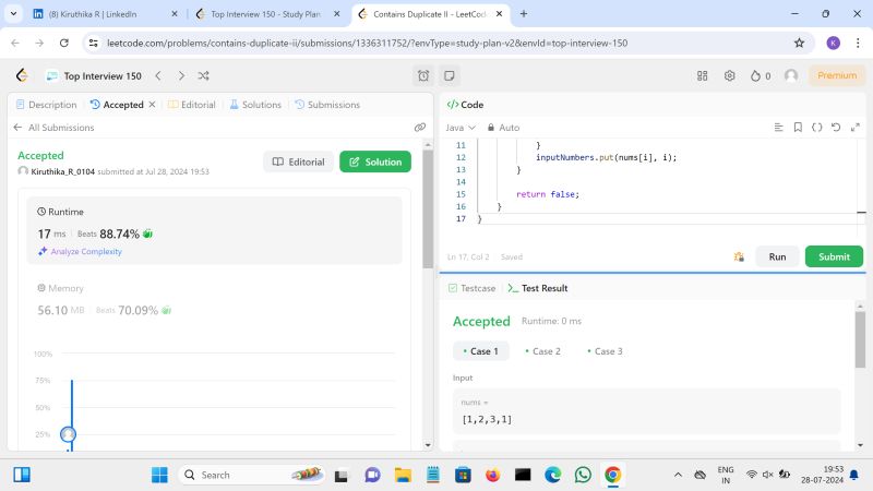 Kiruthika R on LinkedIn: Just completed Day 23 of my LeetCode challenge ... Kiruthika R on LinkedIn: Just completed Day 23 of my LeetCode challenge ...
