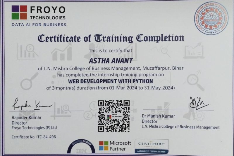 Astha Anant on LinkedIn: #internship #learning #gratitude #froyo # ... Astha Anant on LinkedIn: #internship #learning #gratitude #froyo # ...