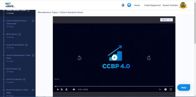 Suresh Chandra Sela on LinkedIn: #python #ccbp #nxtwave Suresh Chandra Sela on LinkedIn: #python #ccbp #nxtwave