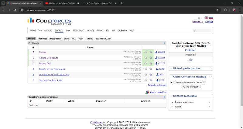 Kausar Rahaman on LinkedIn: #codeforces #competitiveprogramming #coding ... Kausar Rahaman on LinkedIn: #codeforces #competitiveprogramming #coding ...