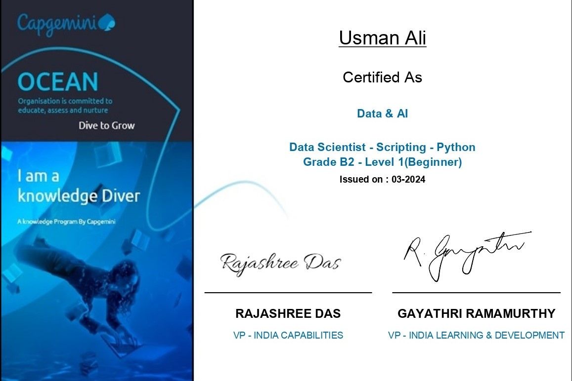 Usman Ali on LinkedIn: #datascience #ai #python #certification # ... Usman Ali on LinkedIn: #datascience #ai #python #certification # ...