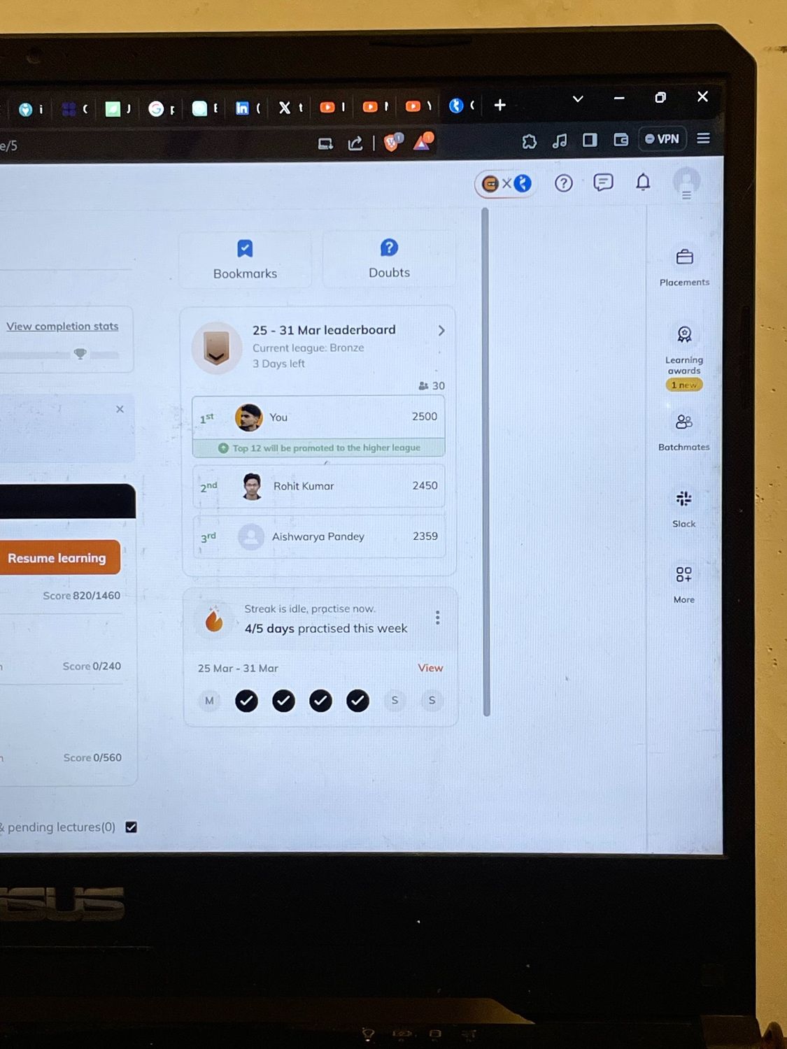 Aryan Malik on LinkedIn: #dsa #codingninja #progress Aryan Malik on LinkedIn: #dsa #codingninja #progress