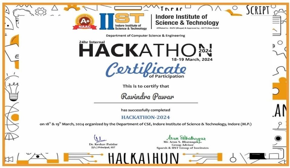 Ravindra Pawar on LinkedIn: #hackathon #innovation #teamwork # ... Ravindra Pawar on LinkedIn: #hackathon #innovation #teamwork # ...