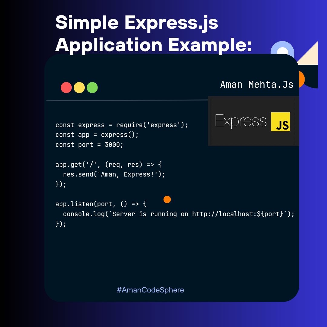 Aman Mehta on LinkedIn: #expressjs #nodejs #webdevelopment #javascript ... Aman Mehta on LinkedIn: #expressjs #nodejs #webdevelopment #javascript ...
