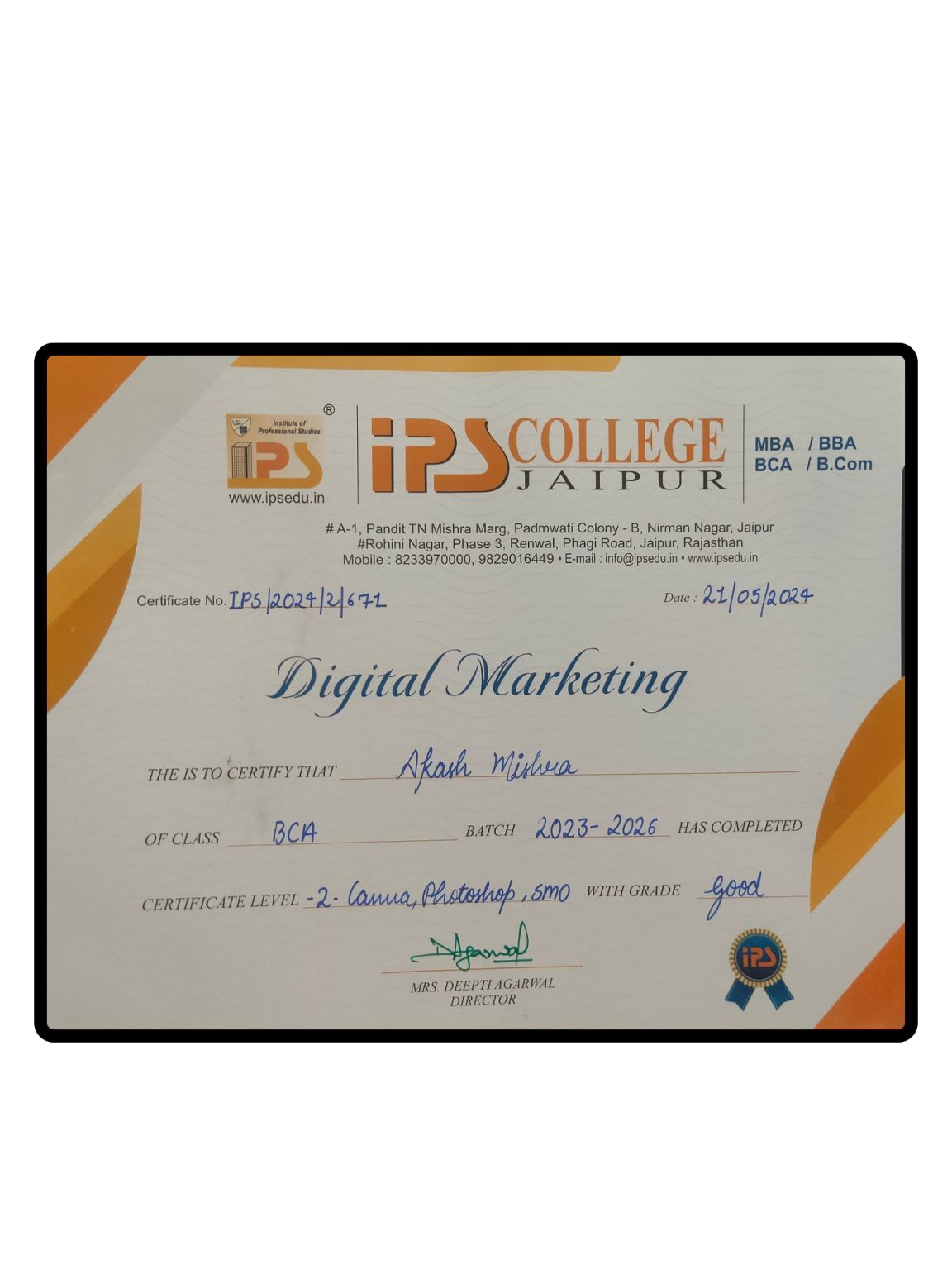 Akash Mishra on LinkedIn: Certificate of Completions Akash Mishra from ... Akash Mishra on LinkedIn: Certificate of Completions Akash Mishra from ...