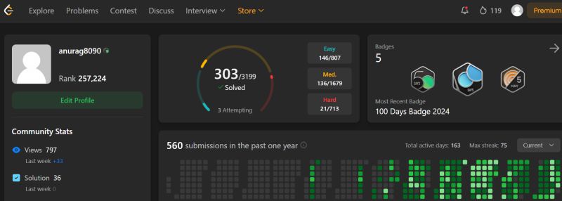 Anurag Sharma on LinkedIn: #coding #leetcode #programming #milestone # ... Anurag Sharma on LinkedIn: #coding #leetcode #programming #milestone # ...