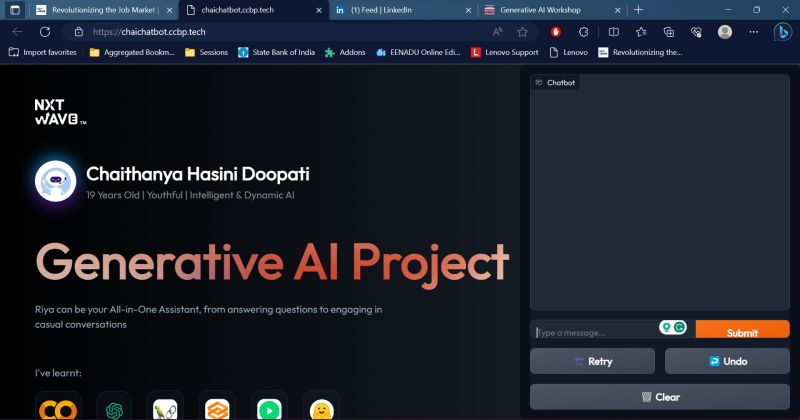 Chaithanya Hasini Doopati on LinkedIn: #ccbp #ccbpian #aiandml # ... Chaithanya Hasini Doopati on LinkedIn: #ccbp #ccbpian #aiandml # ...