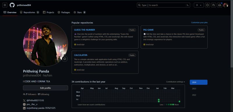 Prithviraj Panda on LinkedIn: #100daysofcode #github #codesharing Prithviraj Panda on LinkedIn: #100daysofcode #github #codesharing