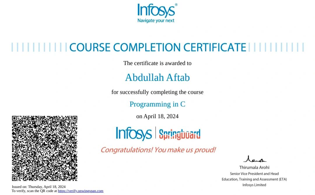 Abdullah Aftab on LinkedIn: #programming #cprogramming # ... Abdullah Aftab on LinkedIn: #programming #cprogramming # ...