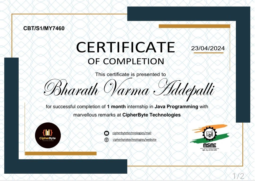 Bharath varma Addepalli on LinkedIn: #cipherbytetech # ... Bharath varma Addepalli on LinkedIn: #cipherbytetech # ...